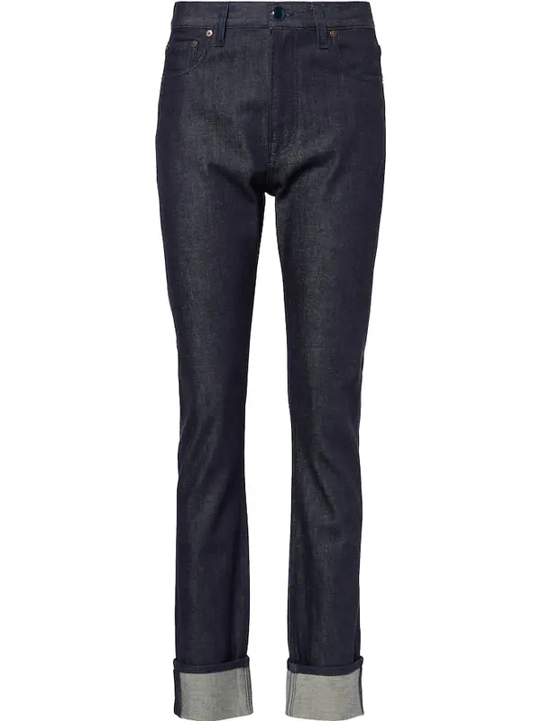 Victoria Beckham High-rise Slim Jeans - Blue