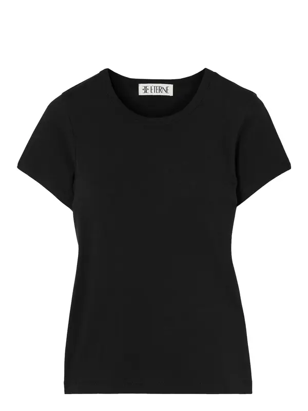 Eterne Short Sleeve Baby Tee - Black