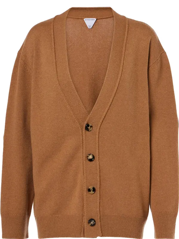 Bottega Veneta Buttoned Cashmere Cardigan - Beige
