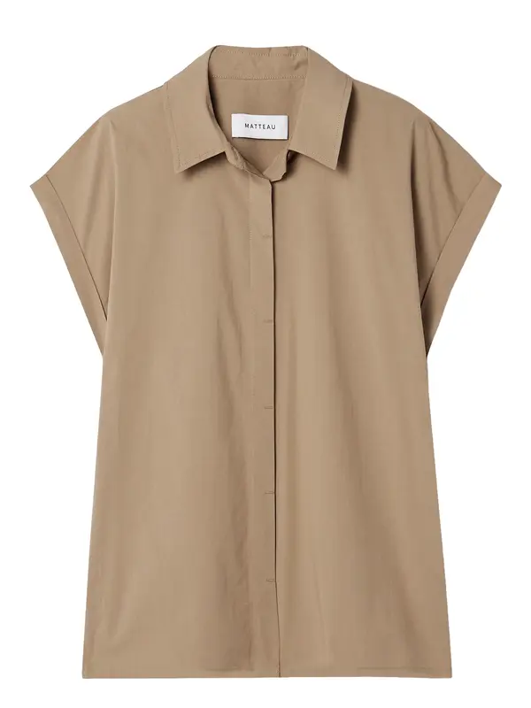 Matteau Organic Cotton-poplin Shirt - Neutrals