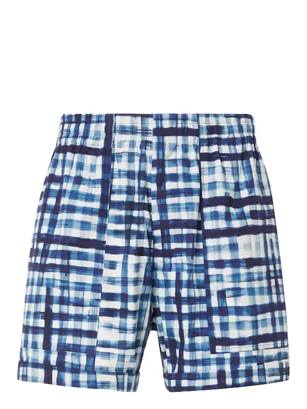 Bottega Veneta Gingham Cotton Bermuda Shorts - Neutrals