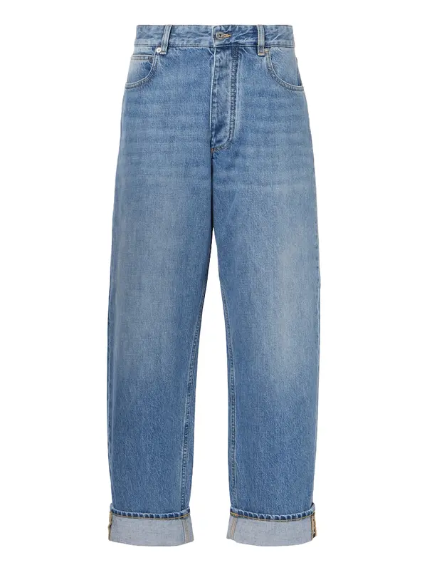 Bottega Veneta Mid-rise Straight Jeans - Blue