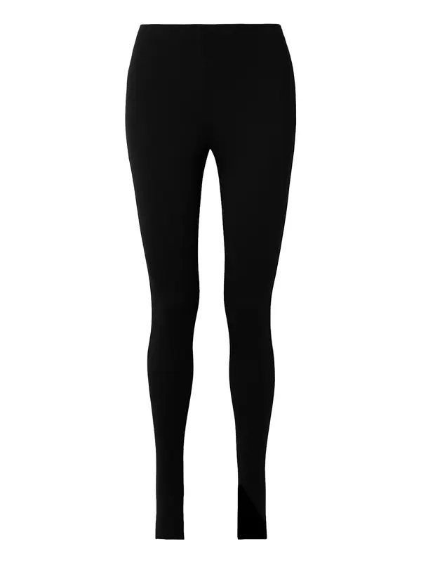 SALON 1884 Jolie Wool-blend Stirrup Leggings - Black