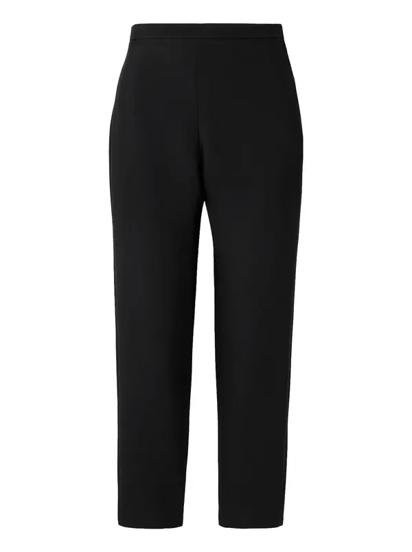 SALON 1884 Theo Wool And Silk-blend Twill Skinny Pants - Black
