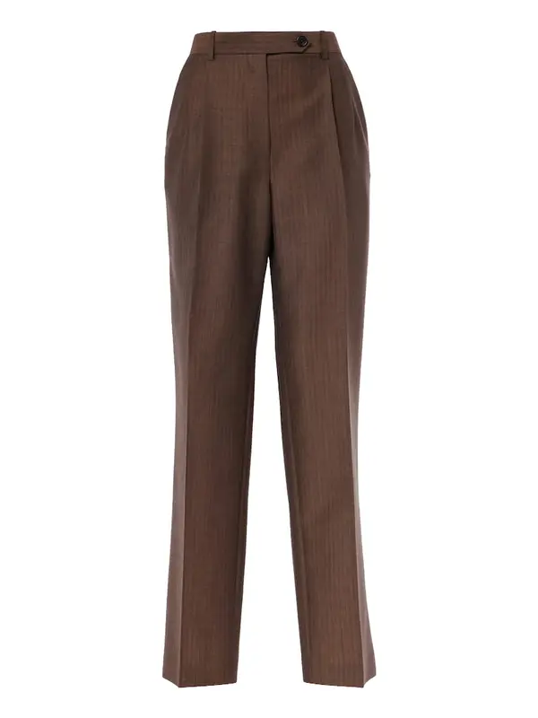 THE ROW Norbert Straight Pants - Brown