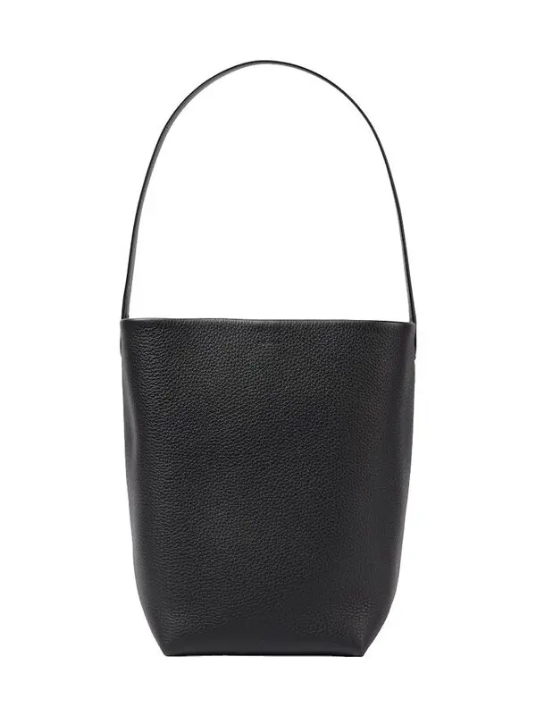 THE ROW N/s Park Medium Leather Tote Bag - Black