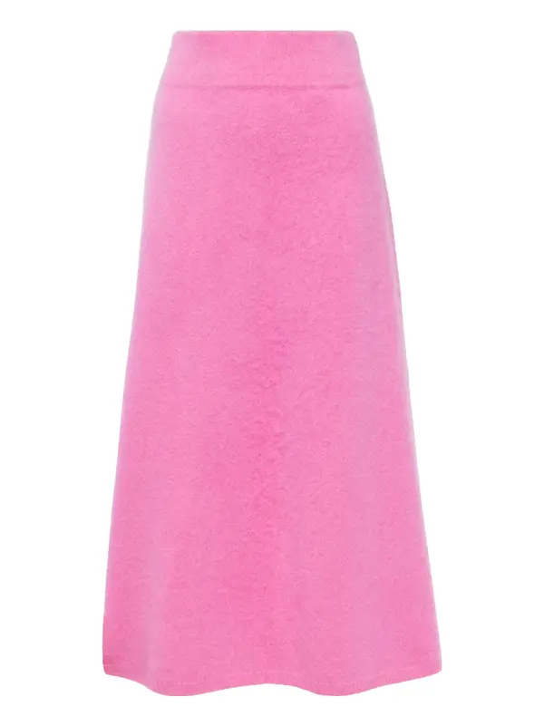 LISA YANG Asta High-rise Midi Skirt - Pink