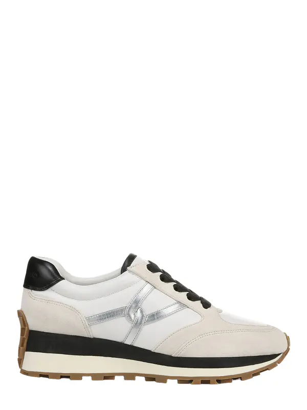 Veronica Beard Valentina Retro Runner Sneakers - Black/white
