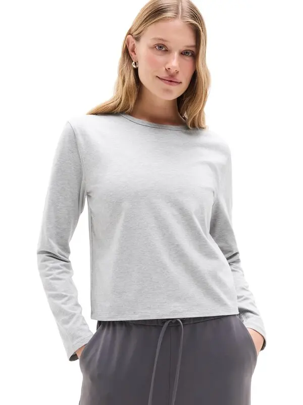 Athleta Essential Relaxed Top - Grey