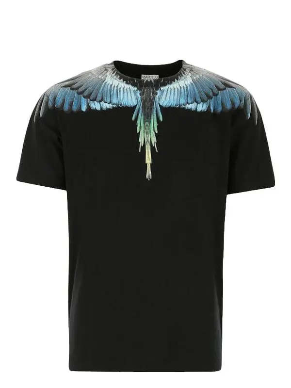 MARCELO BURLON COUNTY OF MILAN Wing T-shirt - Black Blue Green