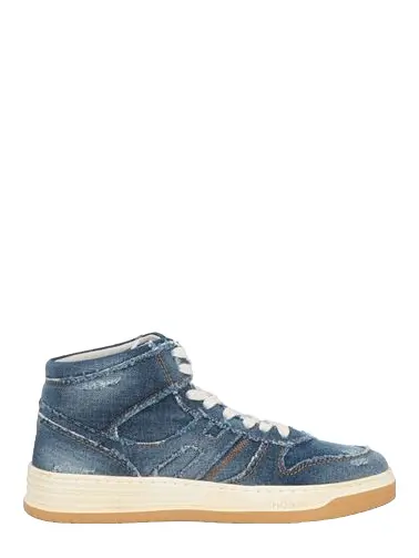Hogan Textile High-top Sneakers - Blue