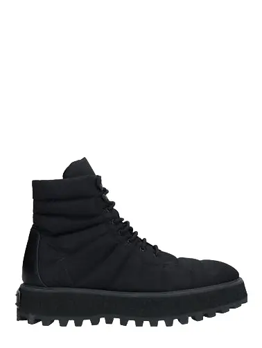 Dolce & Gabbana Ankle Boots With Lace-up Closure - Black