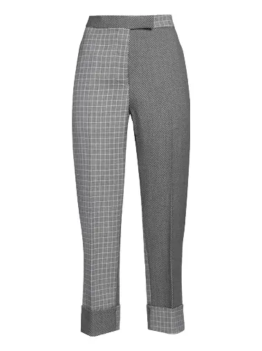 Thom Browne Tapered Flannel Trousers - Black