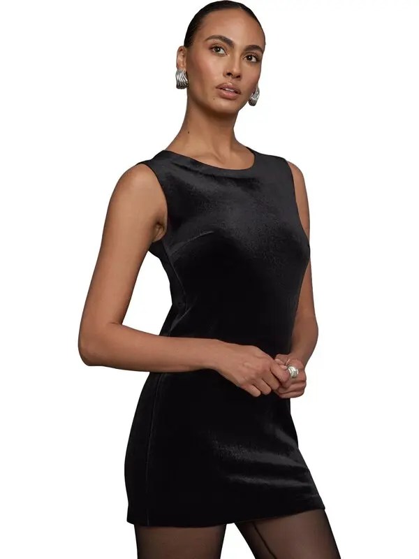 Norma Kamali Sleeveless Mini Dress - Black