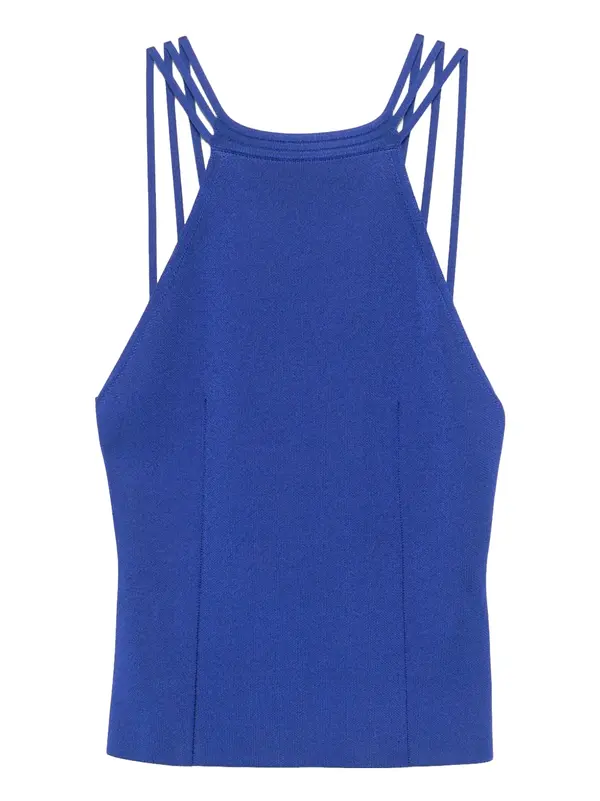 Giorgio Armani Knitted Tank Top - Blue