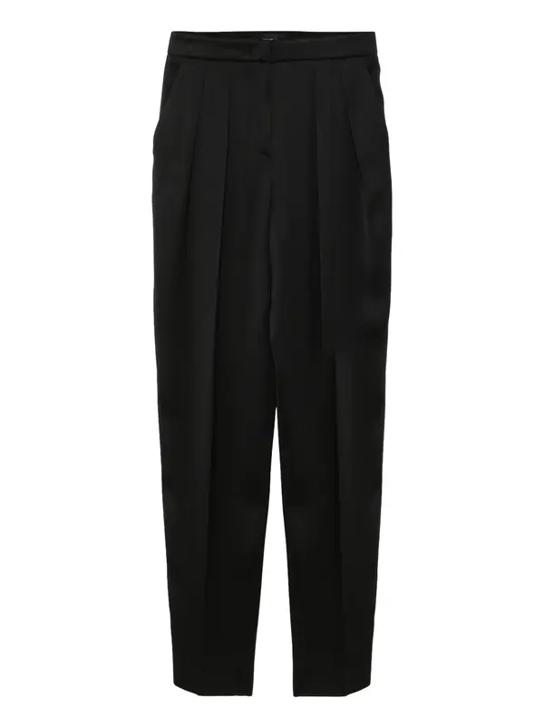 Giorgio Armani Silk Trousers - Black
