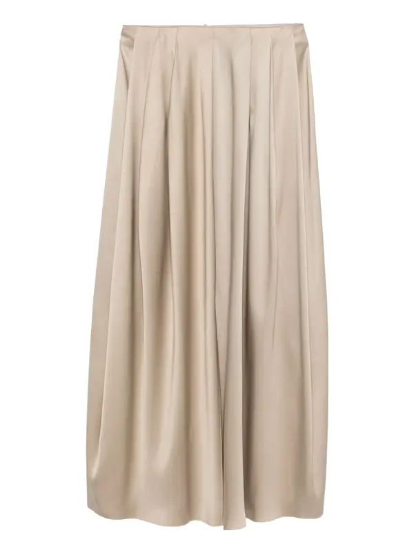 Giorgio Armani Pleated Maxi Skirt - Neutrals