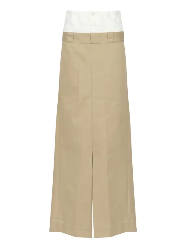 MAISON MARGIELA High-rise Maxi Skirt - Neutrals