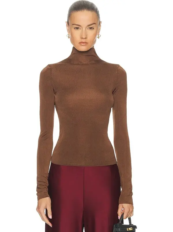 L'academie Marianna Syndi Knit Top - Brown