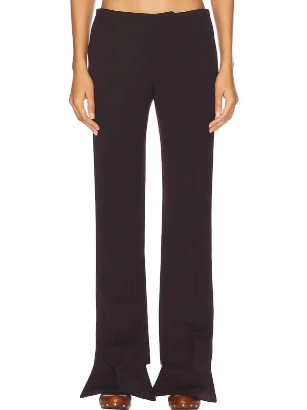 Chloé Straight Leg Pant - Copper Brown