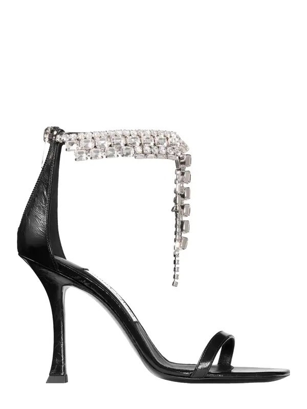 JIMMY CHOO 100mm Verity Sandals - Black