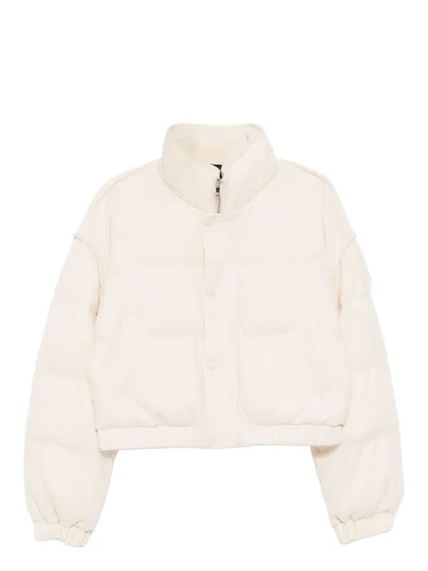 TOUT A COUP Cropped Down Jacket - Neutrals