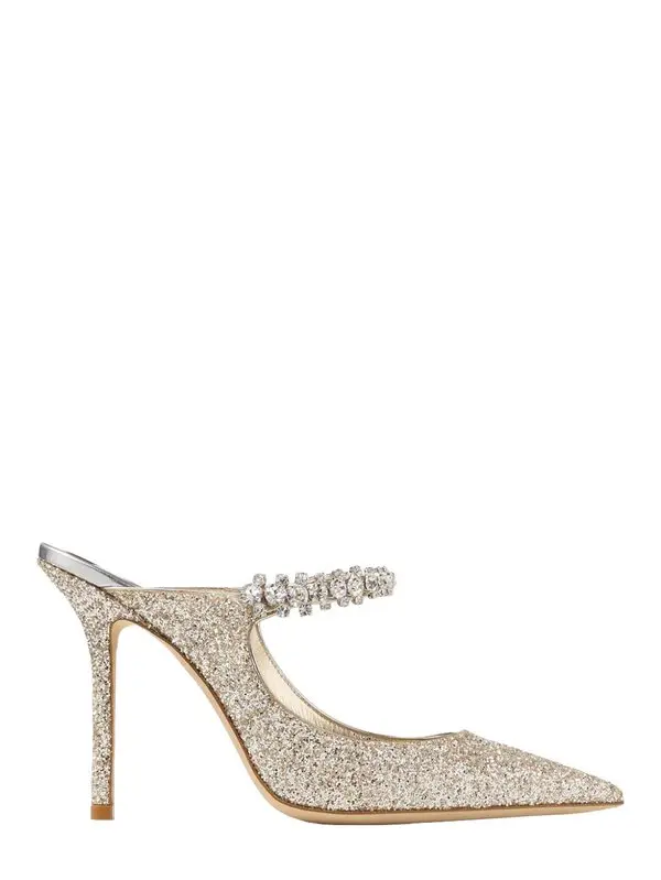 JIMMY CHOO 100mm Bing Mules - Neutrals