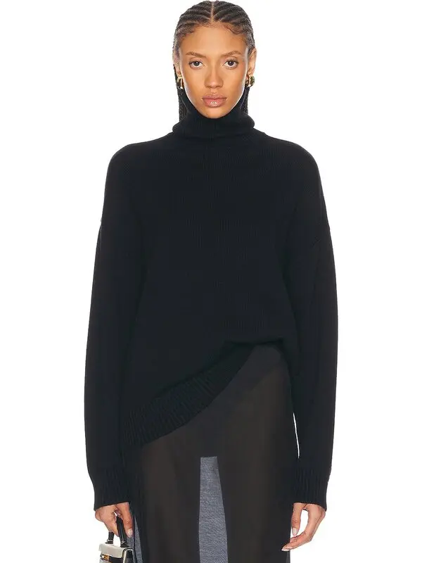 L'academie By Marianna Ronny Turtleneck Sweater - Black