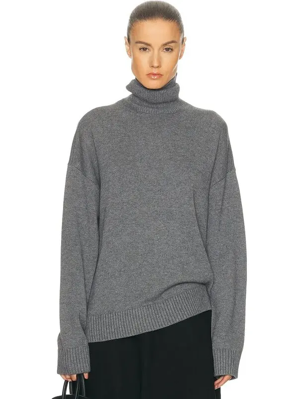 L'academie By Marianna Ronny Turtleneck Sweater - Grey