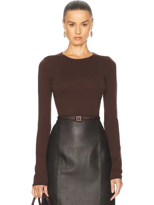 L'academie By Marianna Maradona Knit Top - Brown