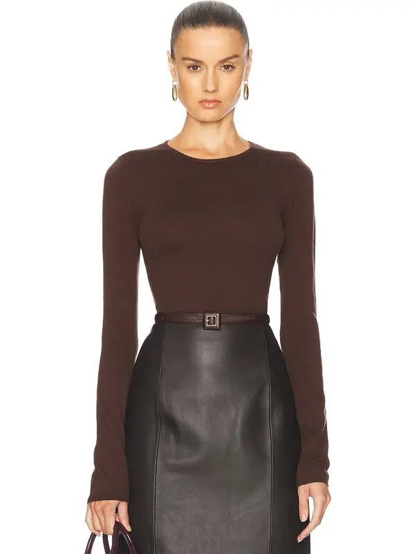 L'academie By Marianna Maradona Knit Top - Brown