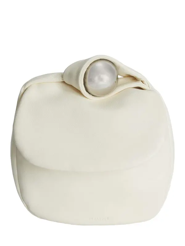 JIL SANDER Sphere Clutch - White