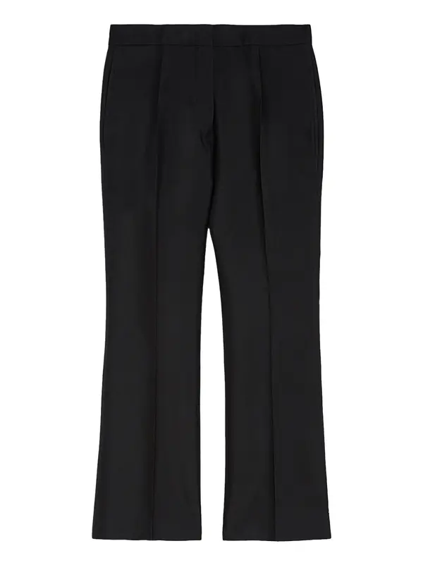 JIL SANDER Gabardine Tailored Trousers - Black