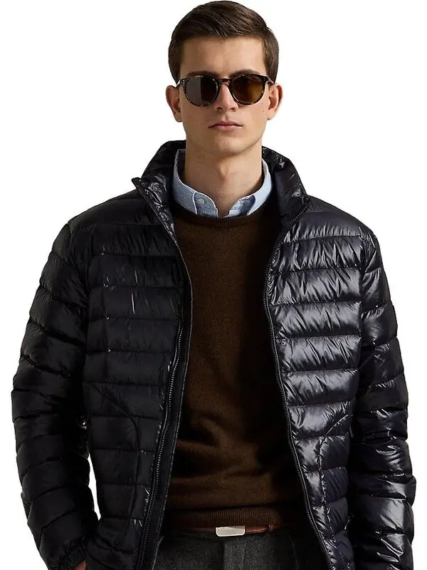 Ralph Lauren Glossed Down Jacket - Polo Black Glossy