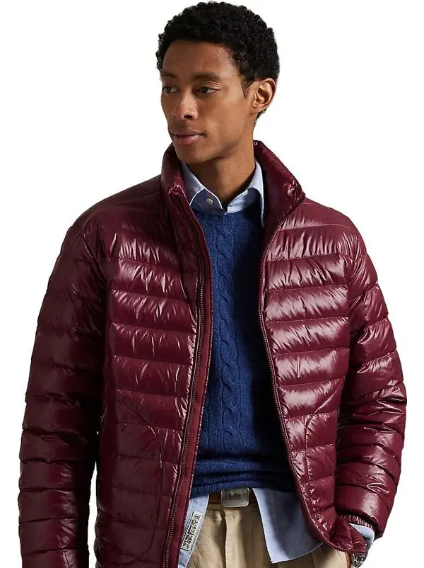 Ralph Lauren Glossed Down Jacket - Soft Wine Glossy