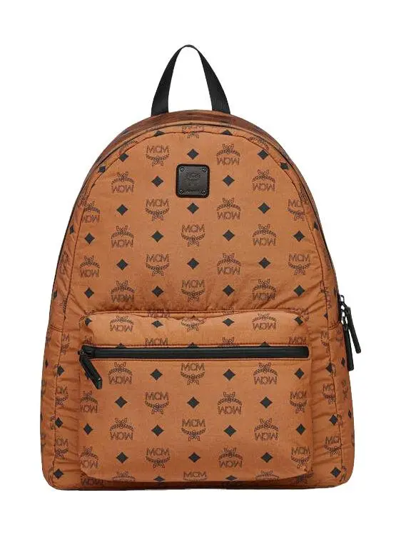 Mcm Stark Packable Backpack - Cognac
