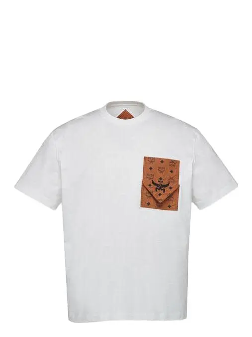 Mcm Monogram Pocket T-shirt - White