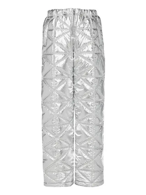 Mcm Quilted Pants - Silver