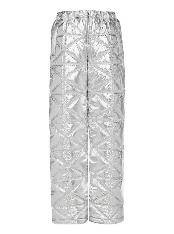 Mcm Quilted Pants - Silver
