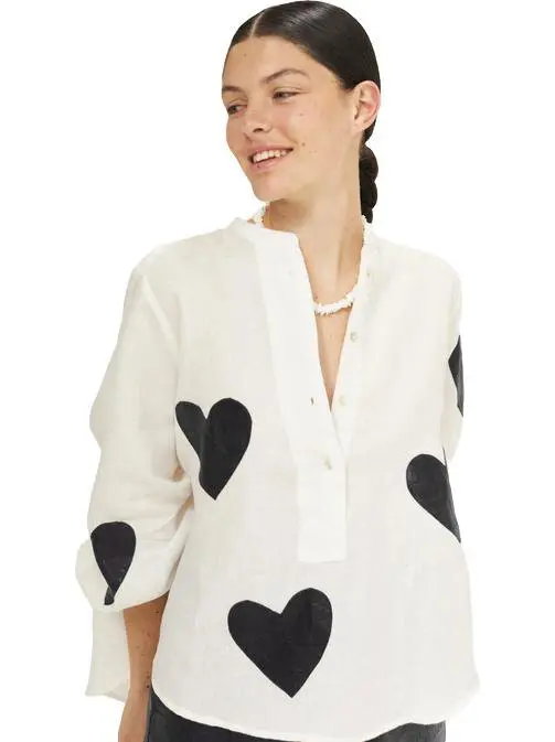 Lanhtropy Cupid Linen Shirt - Off-white