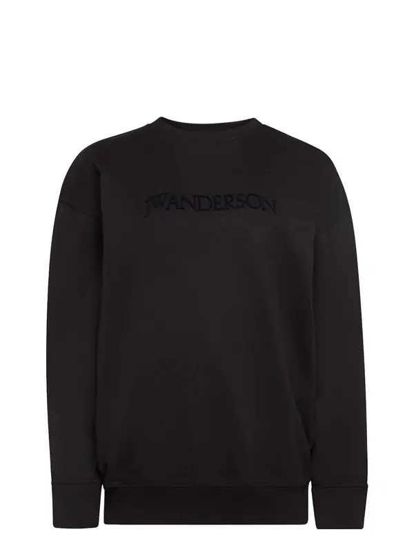 JW Anderson Logo-embroidered Sweatshirt - Black