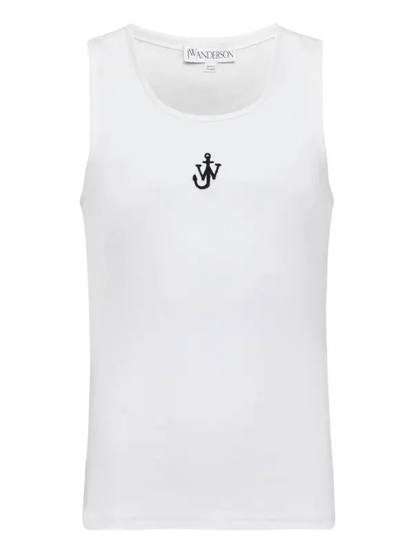 JW Anderson Anchor Logo Tank Top - White