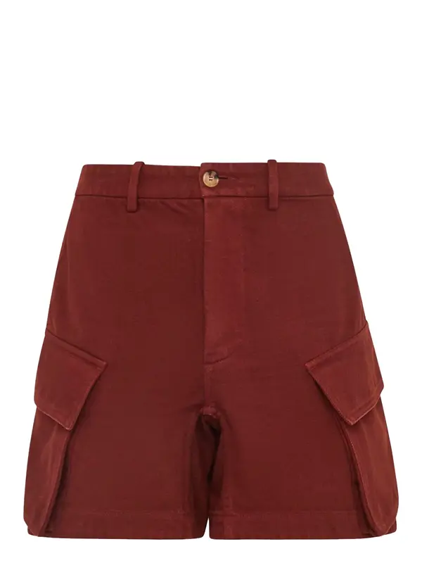 JW Anderson Cargo Twill Shorts - Red