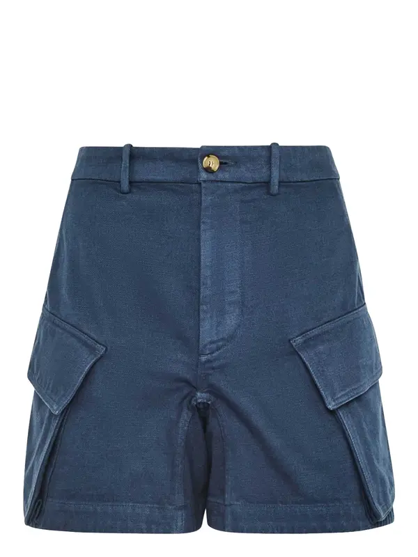 JW Anderson Cargo Twill Shorts - Blue