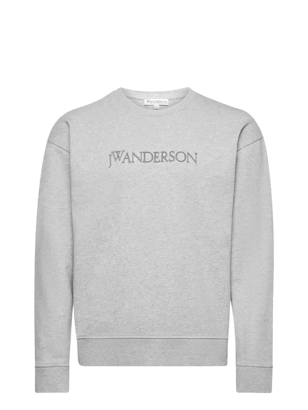 JW Anderson Logo-embroidered Sweatshirt - Grey