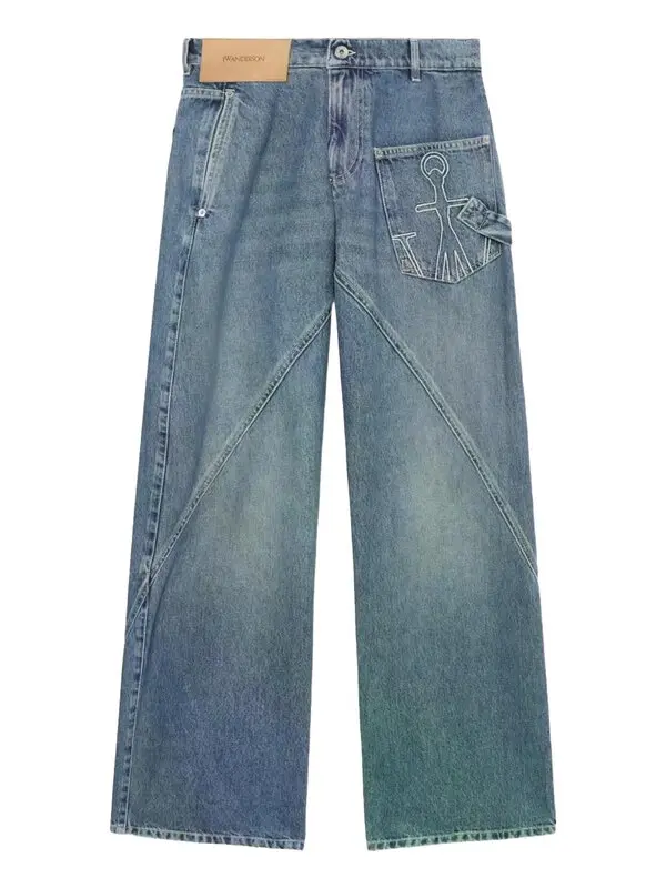 JW Anderson Workwear Straight-leg Jeans - Blue