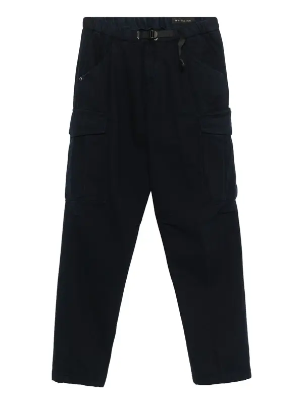 WHITE SAND Belted Cargo Pants - Blue