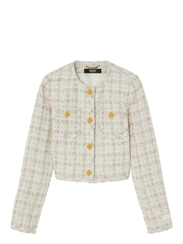 Versace Tweed Jacket - Neutrals