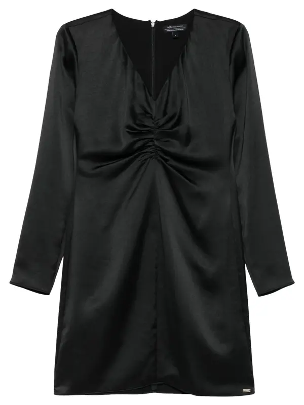 Armani Exchange Satin Mini Dress - Black