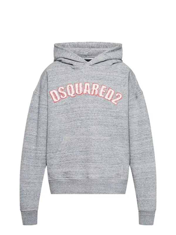 Dsquared2 Logo-embroidered Hoodie - Grey